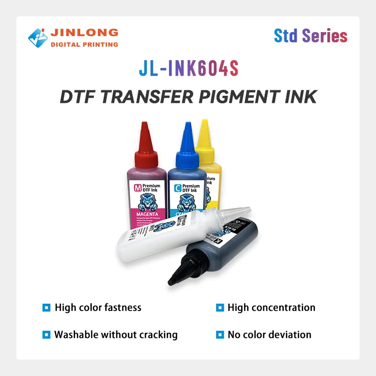 Tinta DTF CMYK 100 ml [Serie Std] - Película DTF, polvo termofusible ...